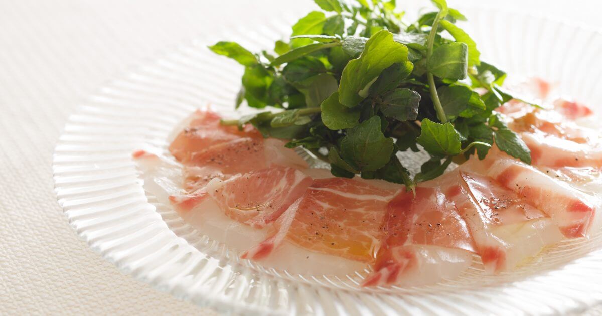 Sea Bream and Cured Ham Carpaccio | Umami Recipes | Umami | About the ...